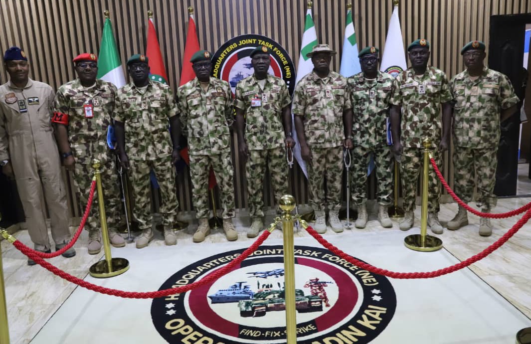 NIGERIA: COAS Gen Lagbaja In Maiduguri For Joint Task Force North East Operation HADIN KAI Tour ...